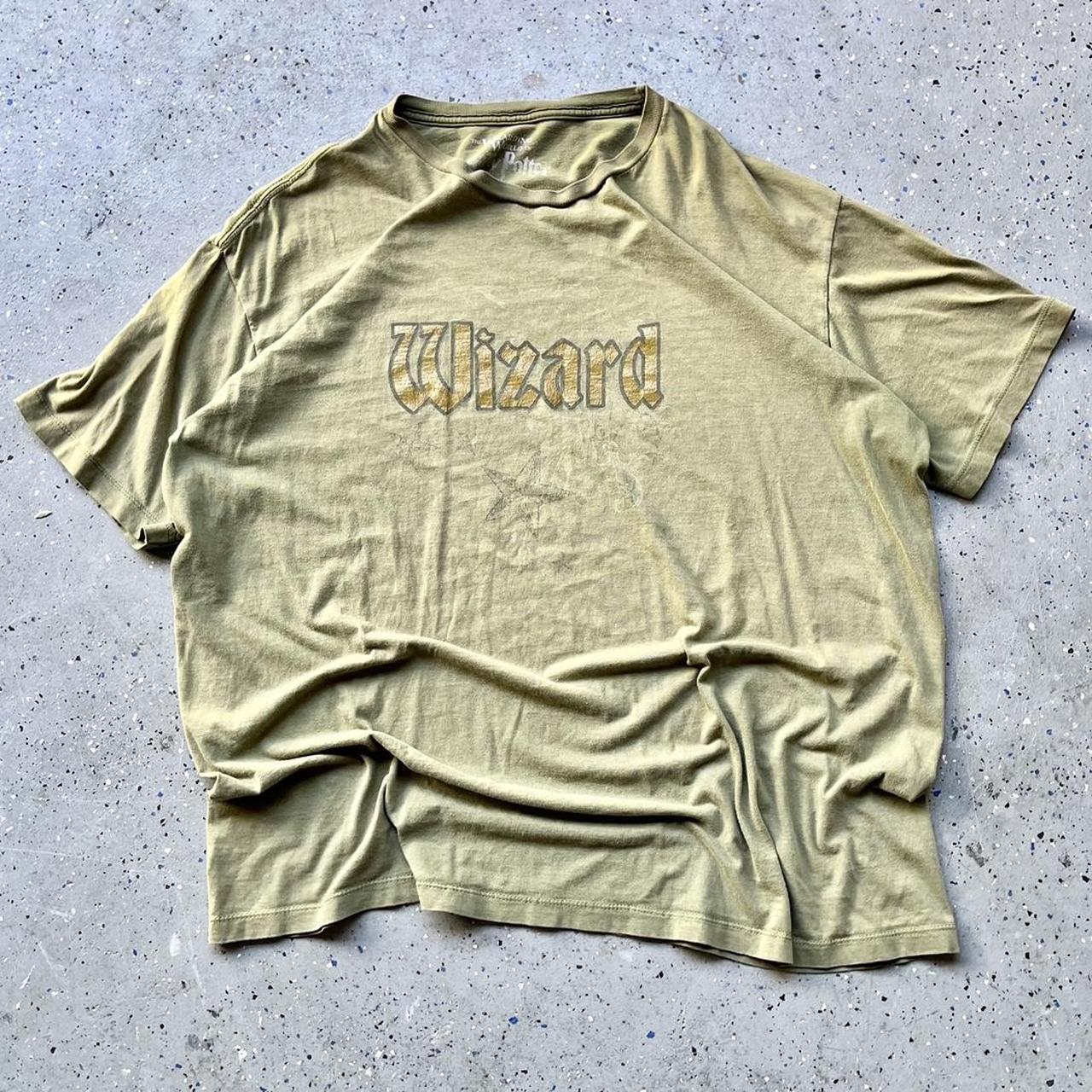 Y2K Faded Harry Potter Wizard Tee Tagged XL fits... - Depop