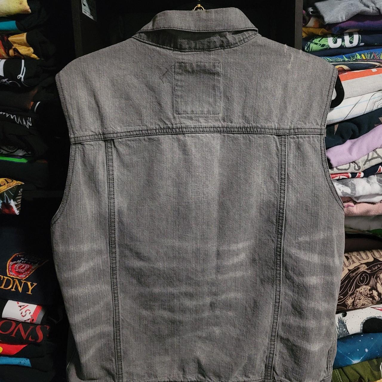 Retro Grunge Distressed Vest Punk esque Distressed... - Depop