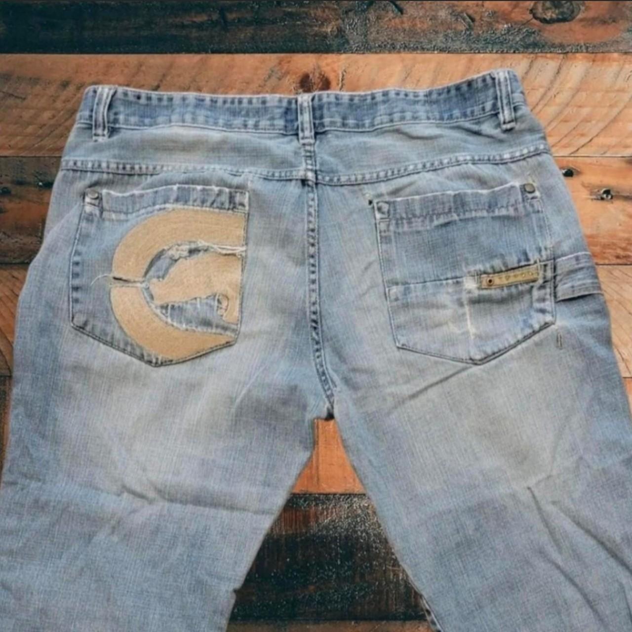 Vintage Y2k Distressed Baggy Grunge Ecko Unltd Jeans... - Depop