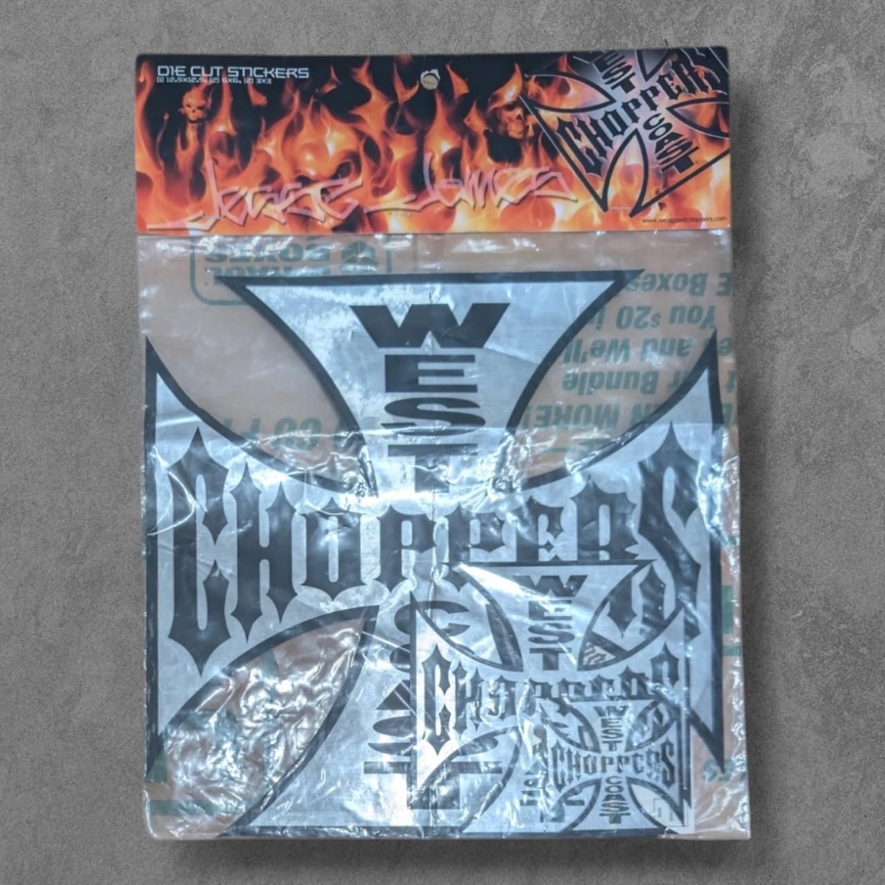 West Coast Choppers Die Cut Stickers, set of 5 with... | Depop
