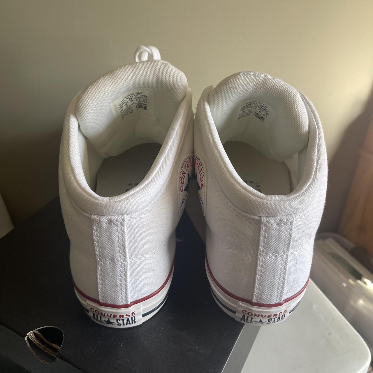 White Basic Converse Brand new Never worn LOOK AT... - Depop