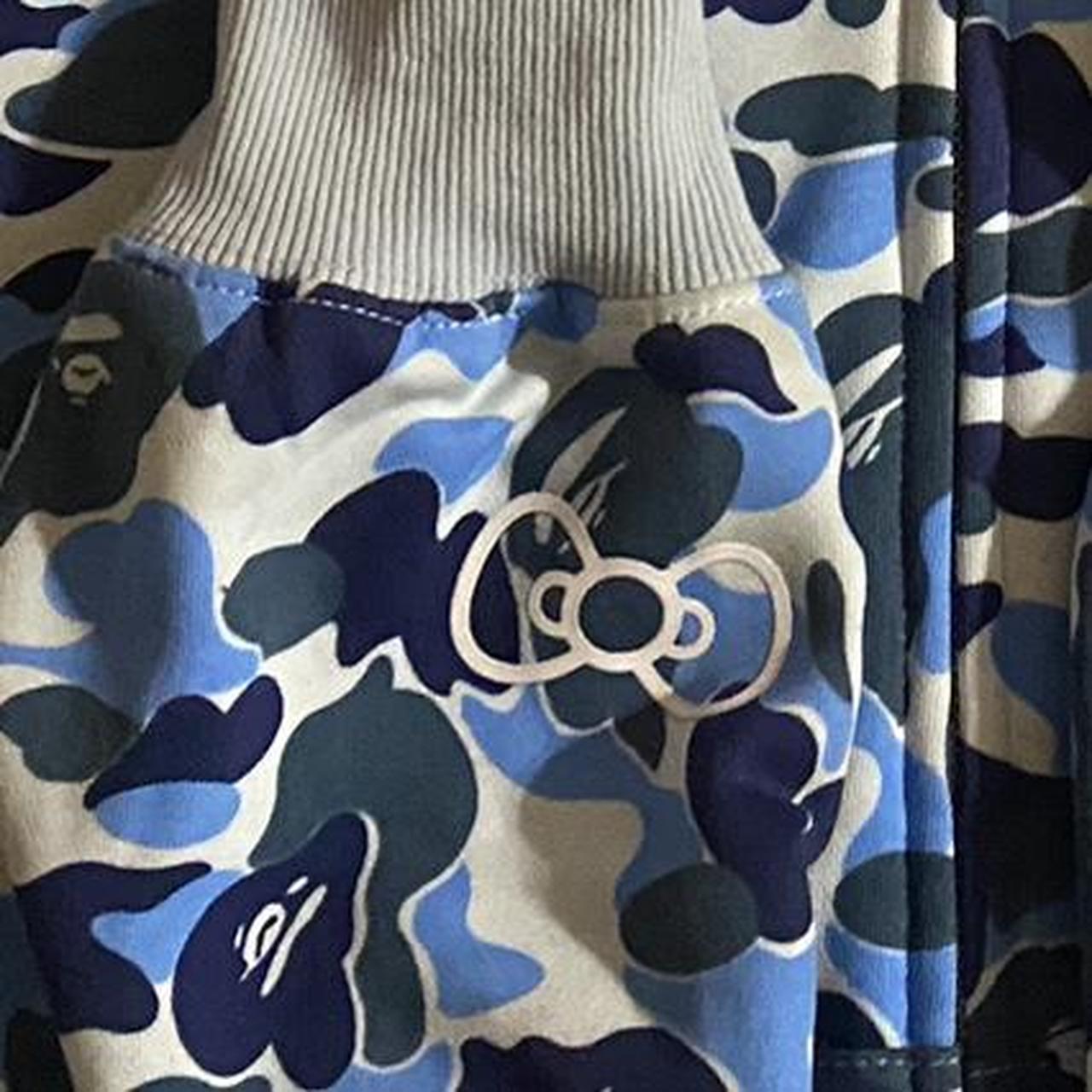 BAPE x Hello Kitty Full Zip Hoodie Blue - Depop