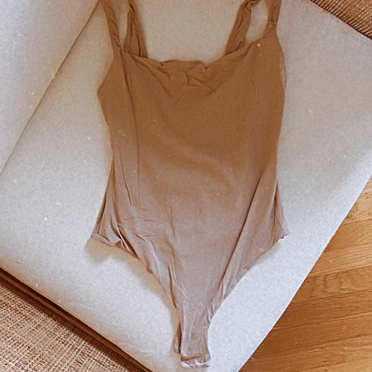 Skims beige bodysuit tank, really soft! Only worn a... - Depop