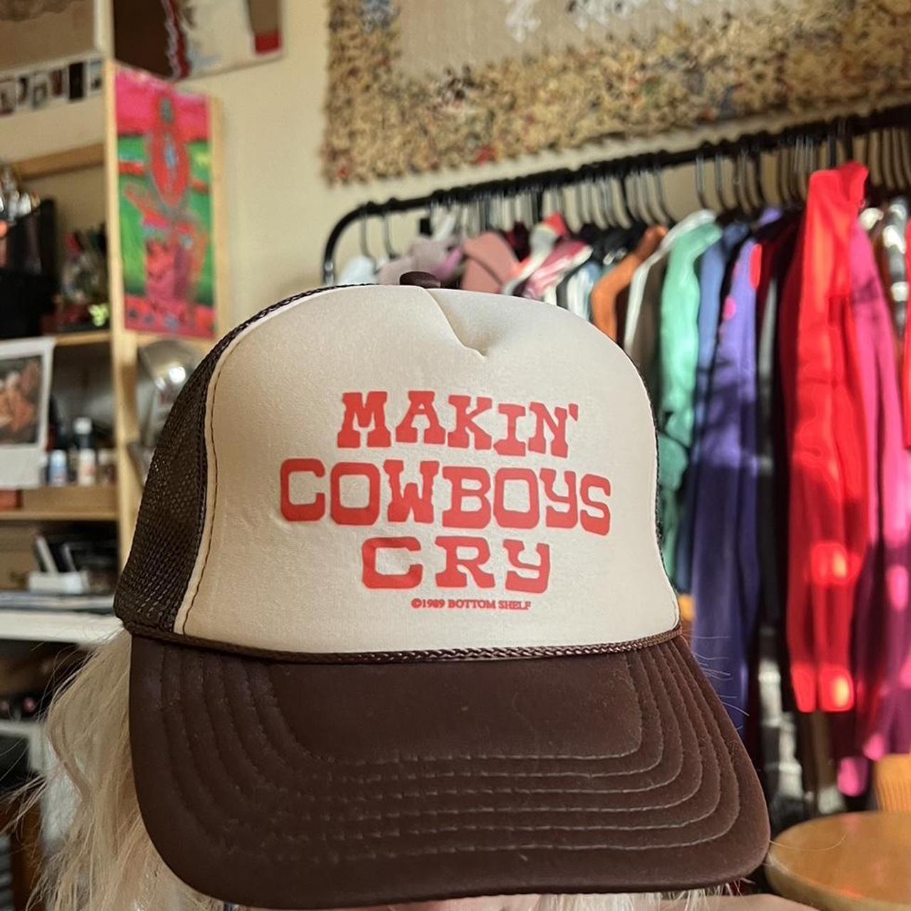 MAKIN’ COWBOYS CRY FOAM TRUCKER HAT (brand: Bottom... - Depop