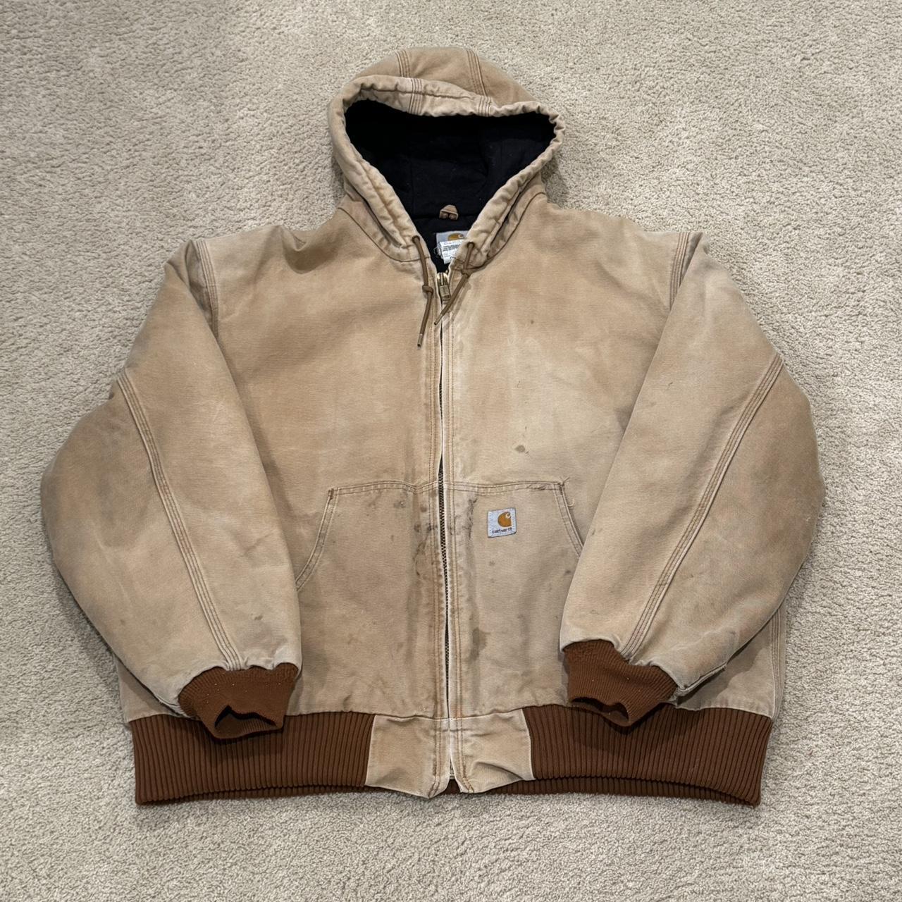Vintage Carhartt Work Jacket Size - XXL - Depop