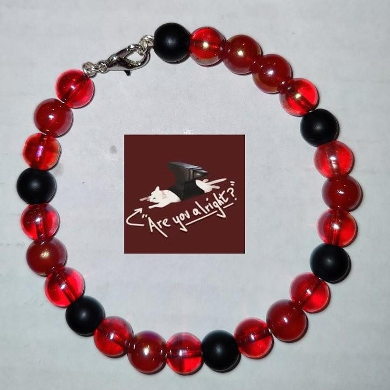 are you alright LoveJoy 7in bracelet #lovejoy #red... - Depop
