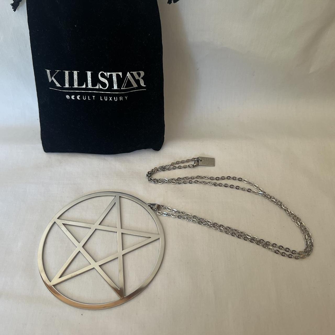 Killstar Pentagram necklace. never worn, perfect... - Depop