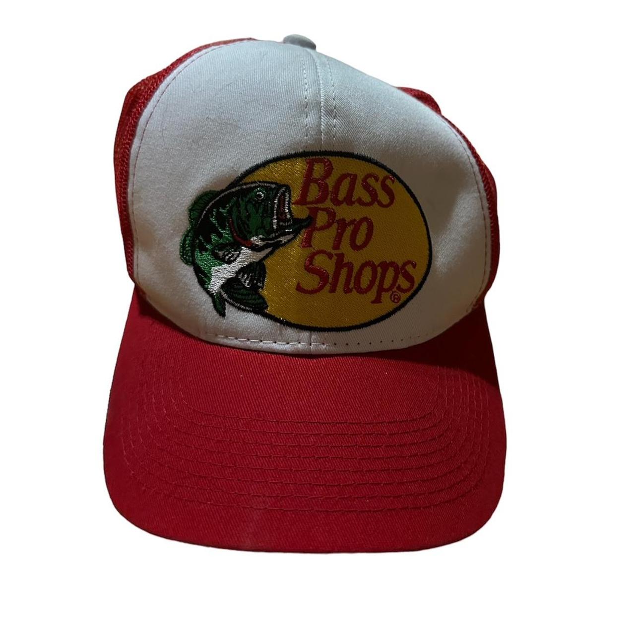 red bass pro trucker hat #basspro #bassproshops... - Depop