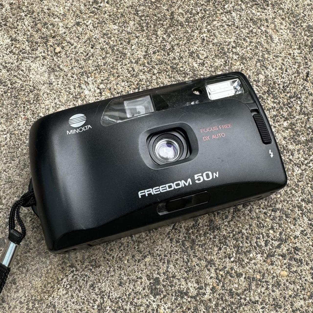 Minolta point and shoot camera Takes 35mm film Has... - Depop