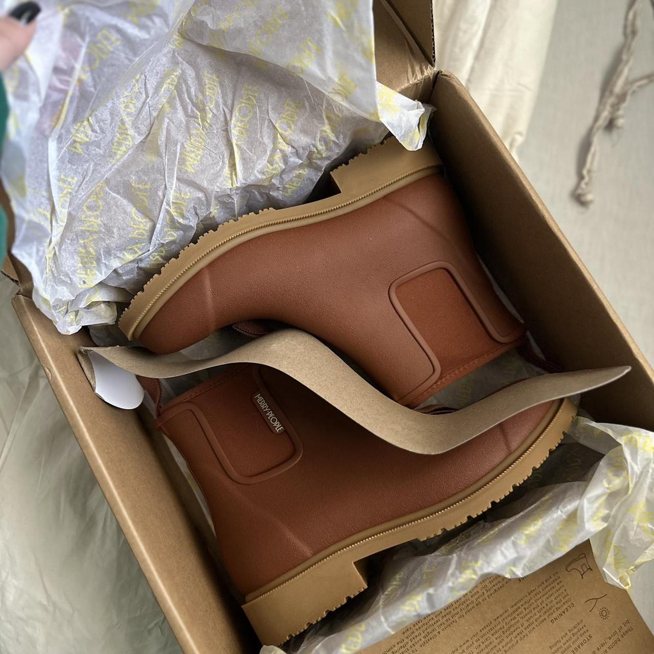 Merry People Rust Ankle Rain Boot - Bobbi New in a... - Depop