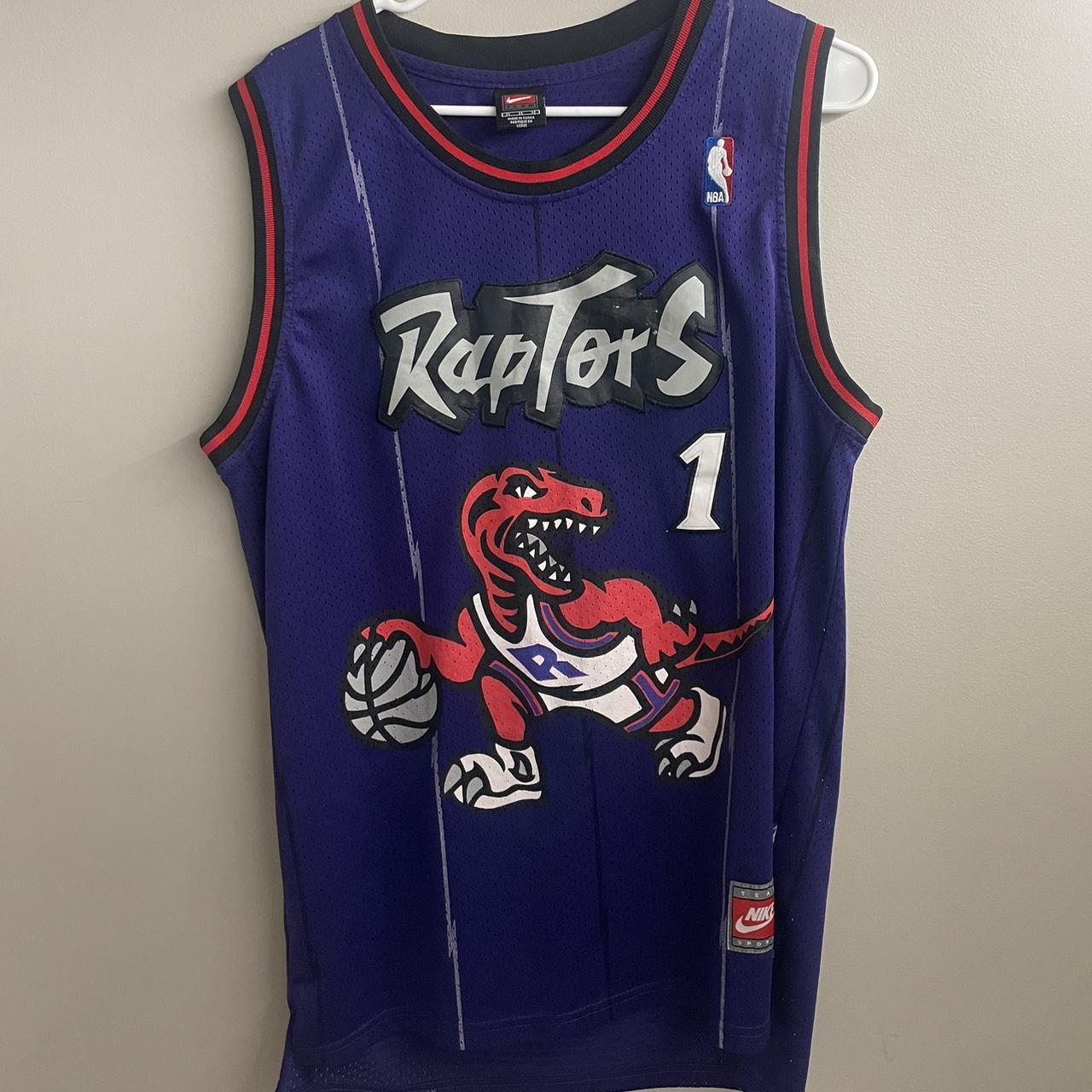 Retro Raptors NBA Jersey Light peeling on Raptors... - Depop