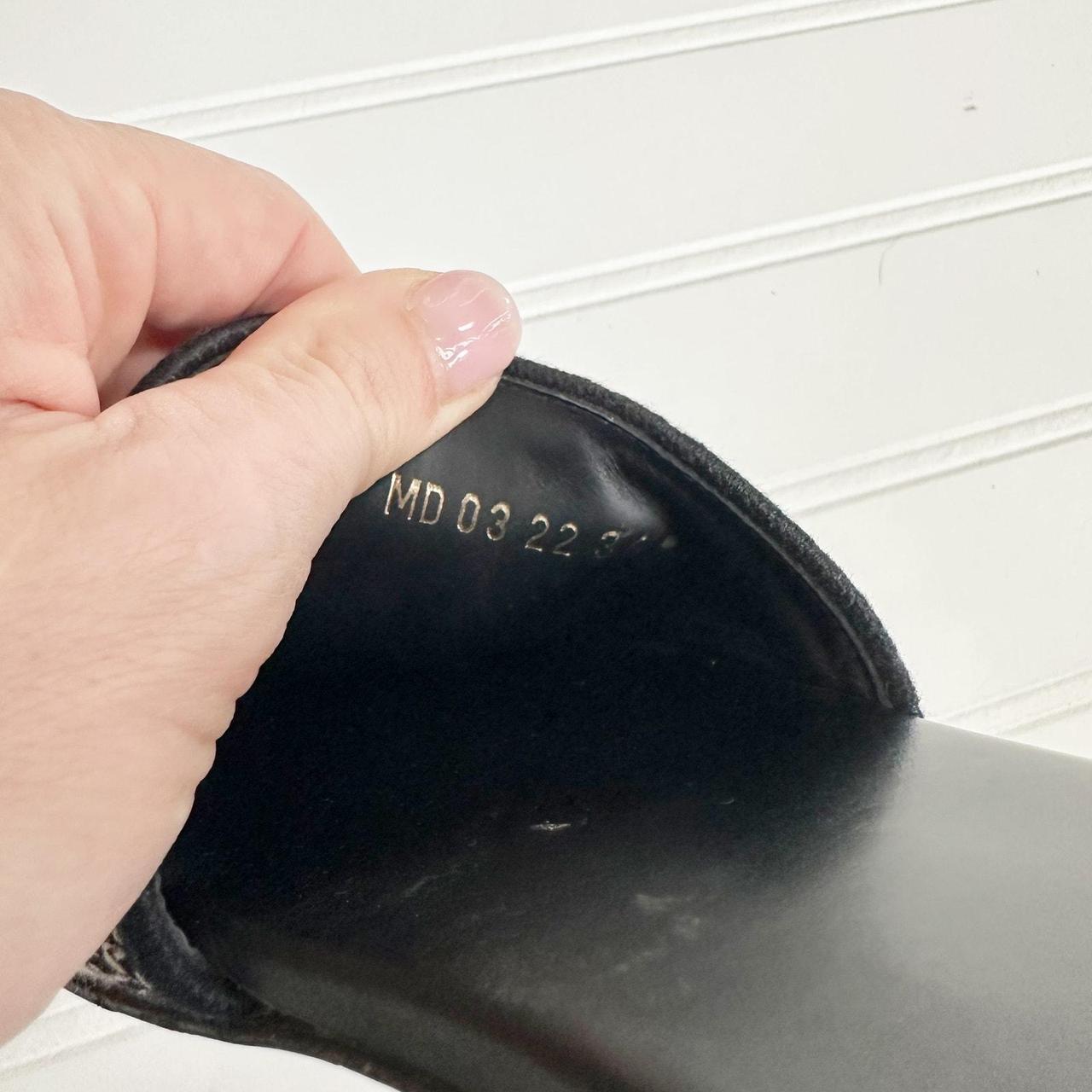 Christian Dior Dway Slide Logo Embroidered Black... | Depop