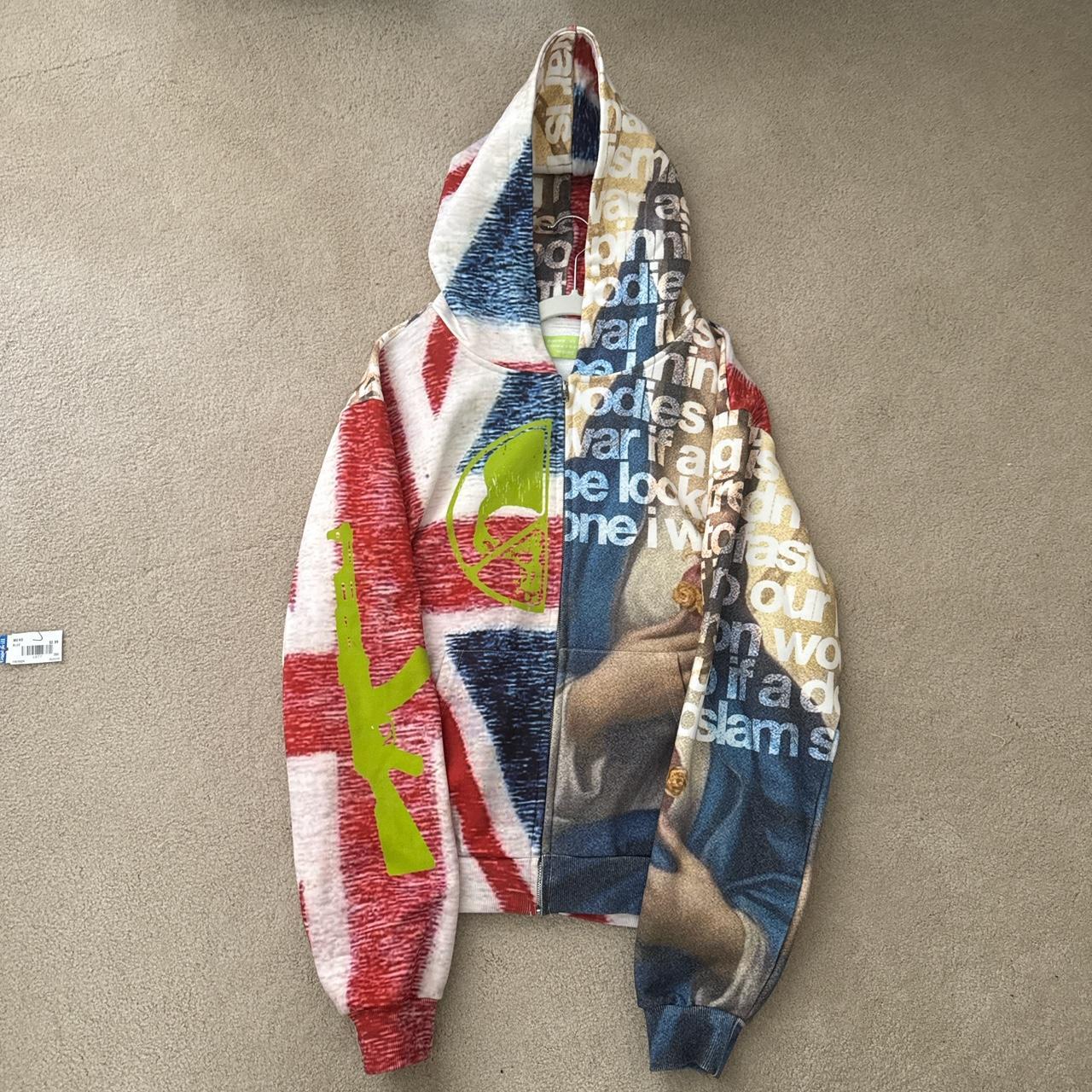 peaceinwar x ihatewar “ongoing” zipup Size S Model... | Depop