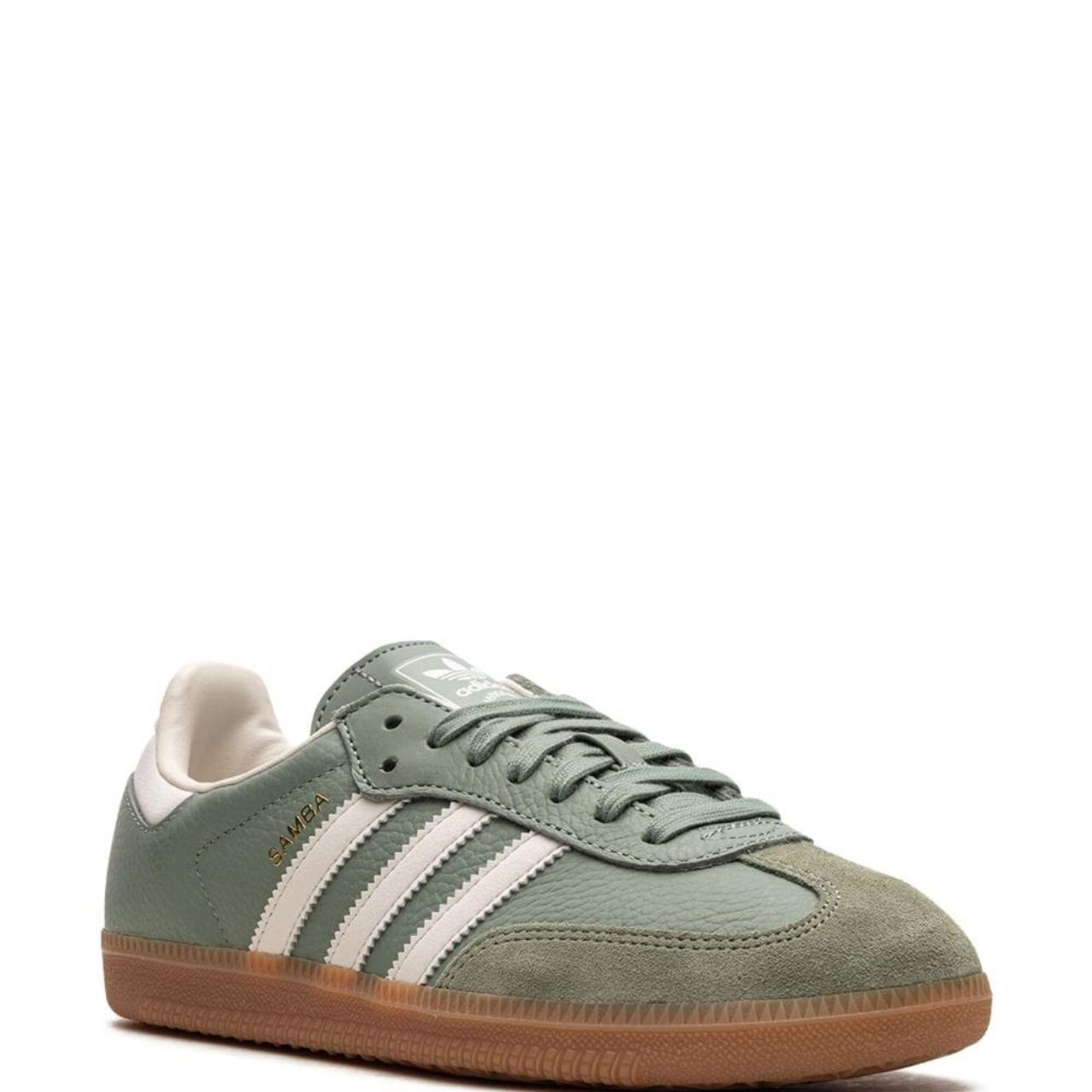Adidas Samba OG Silver Green Gum - Depop