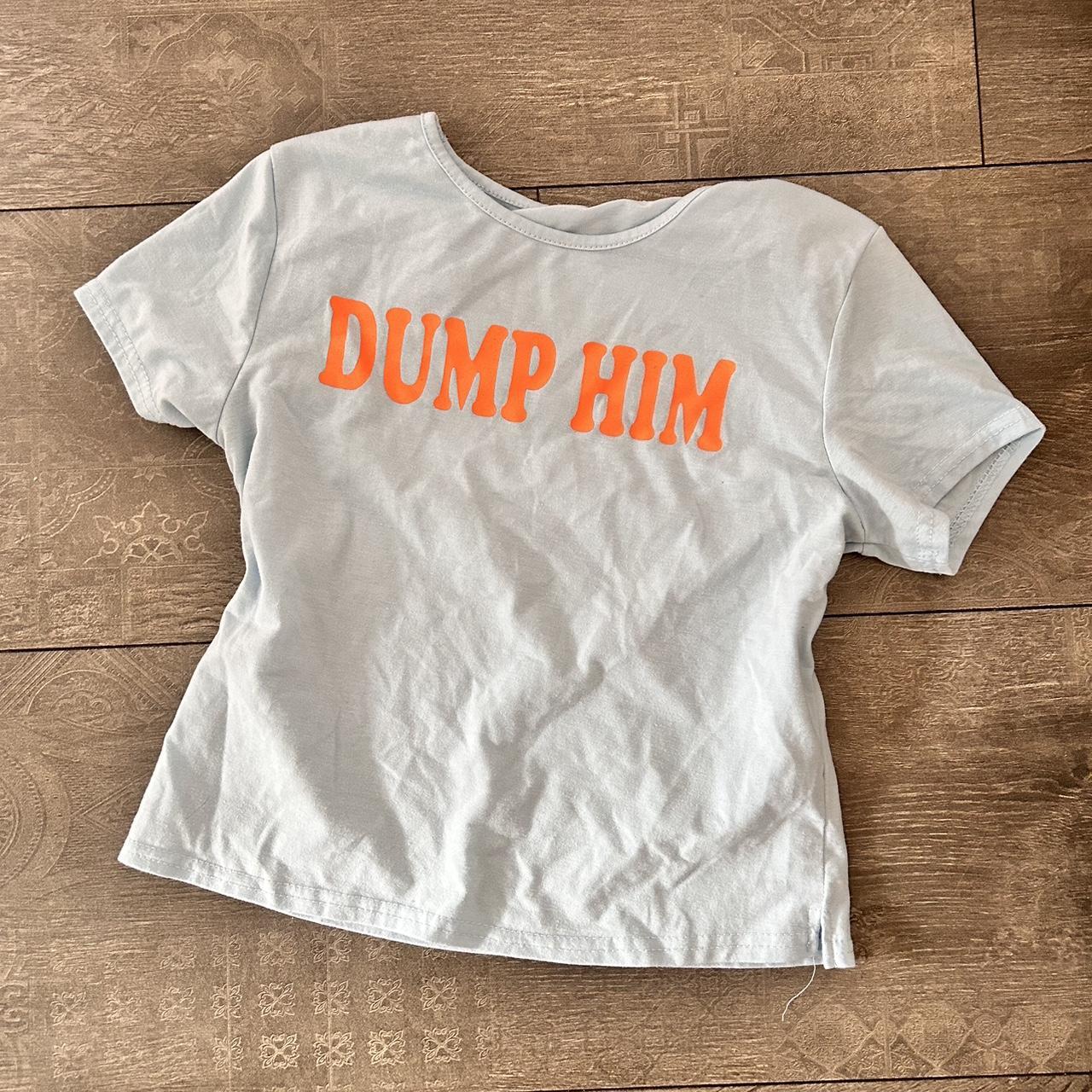 britney spears ‘dump him’ baby tee so cute and... - Depop