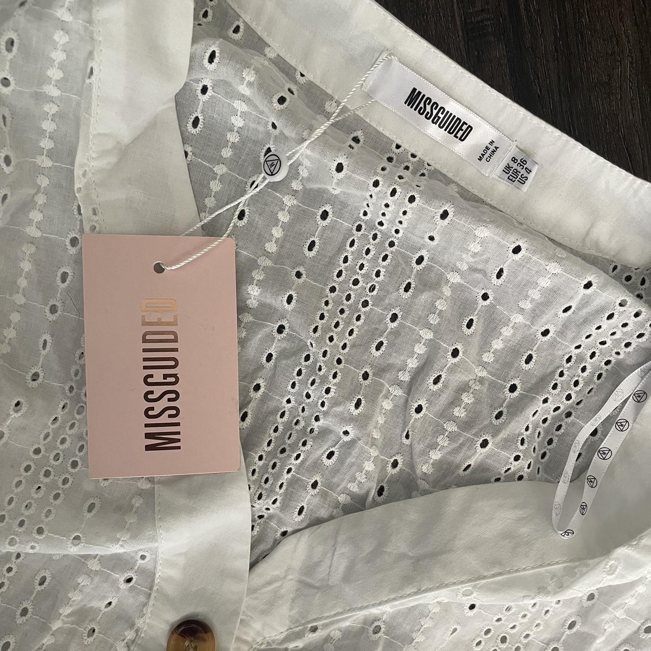 Missguided Women's White Blouse | Depop