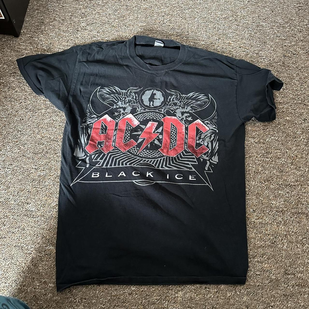 AC/DC band tee, unisex, size L #acdc #bandtee - Depop