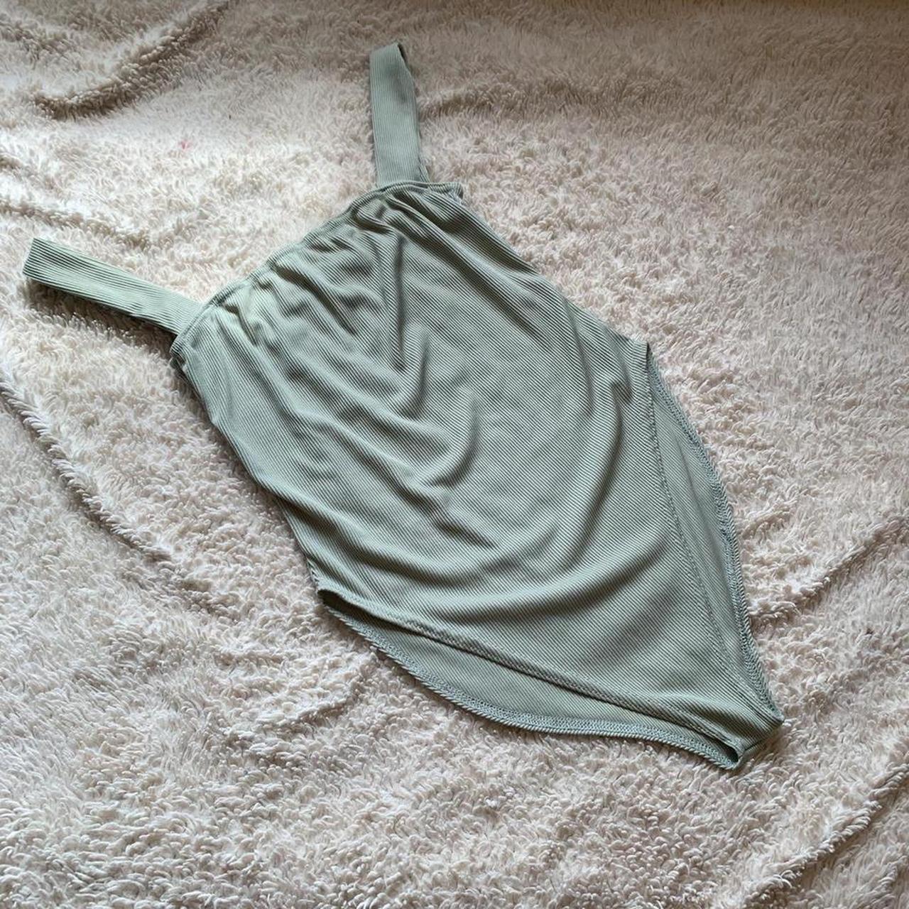 Brand new Sage Green Super soft body suit... - Depop