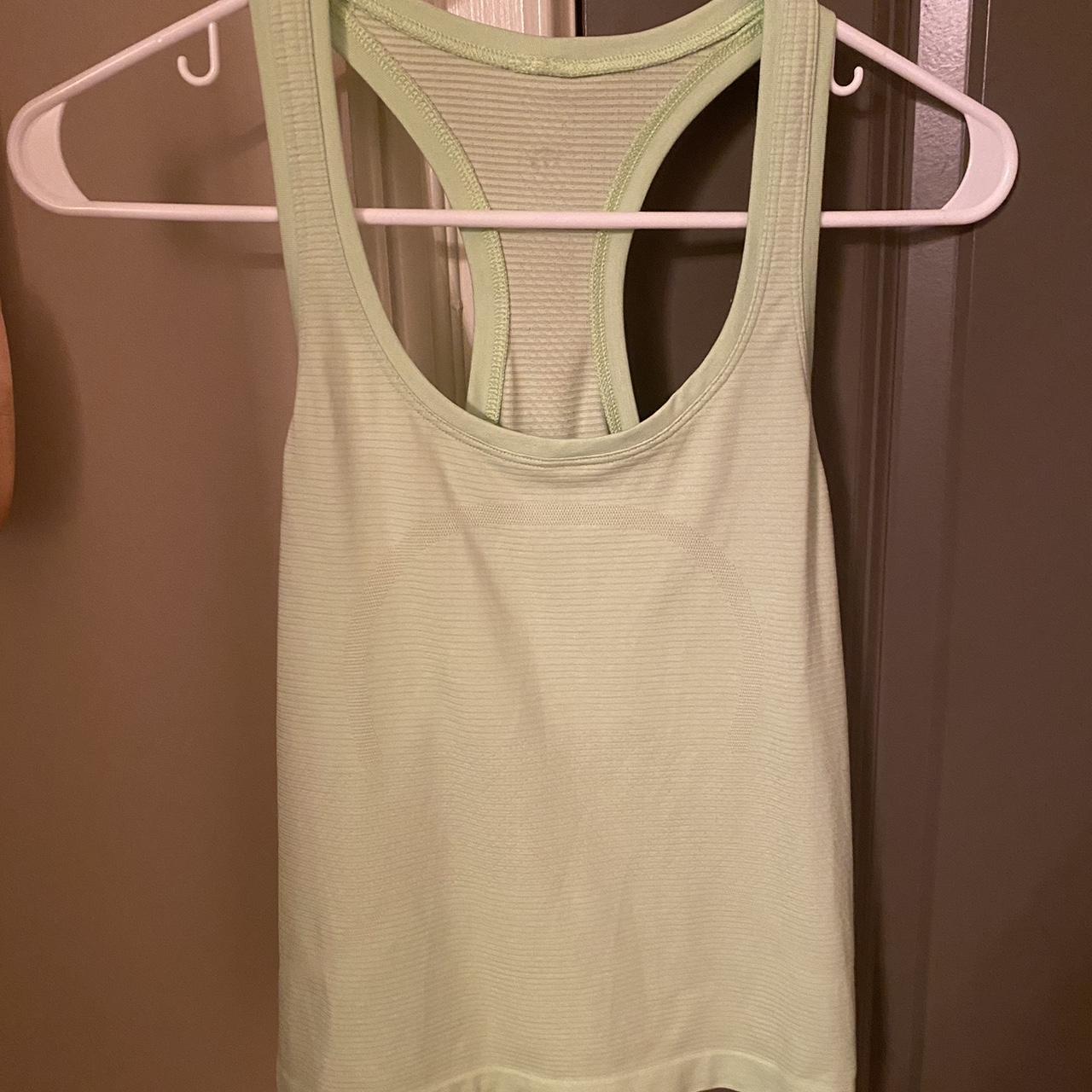 Lululemon Neon Green Racer Back Swiftly Tech... - Depop