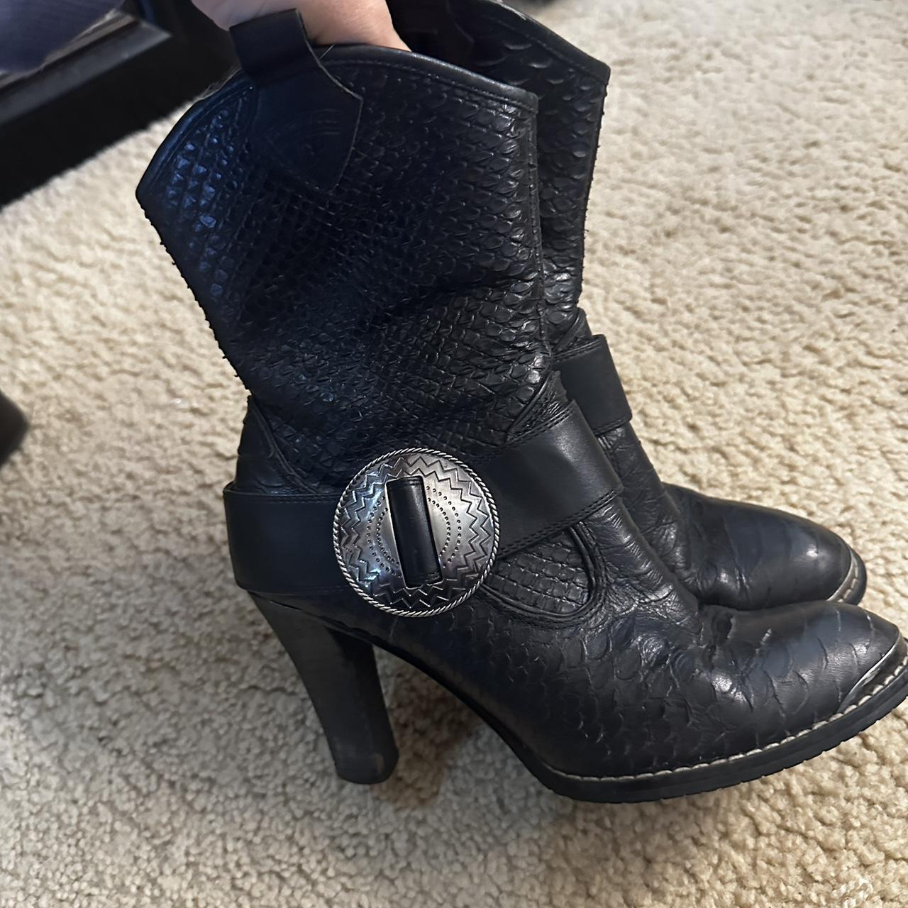 DONALD PLINER CROC SKIN BOOTS!!!! - Depop