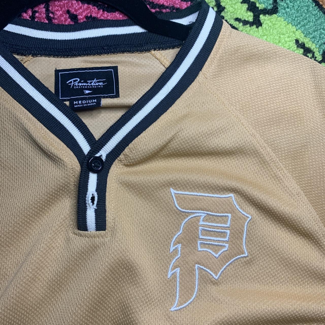 Primitive Jersey Gold/Tan 2019 Medium Jersey, worn... - Depop