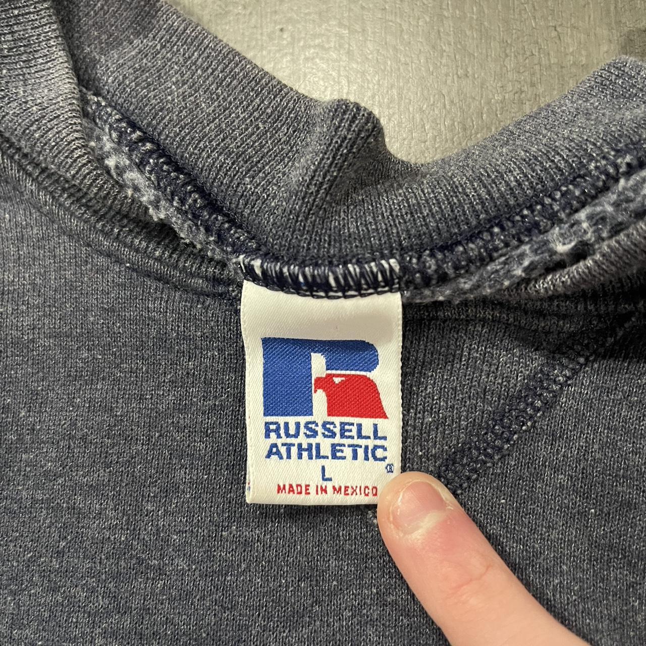 Vintage Russell athletic blank Cool color Super... - Depop