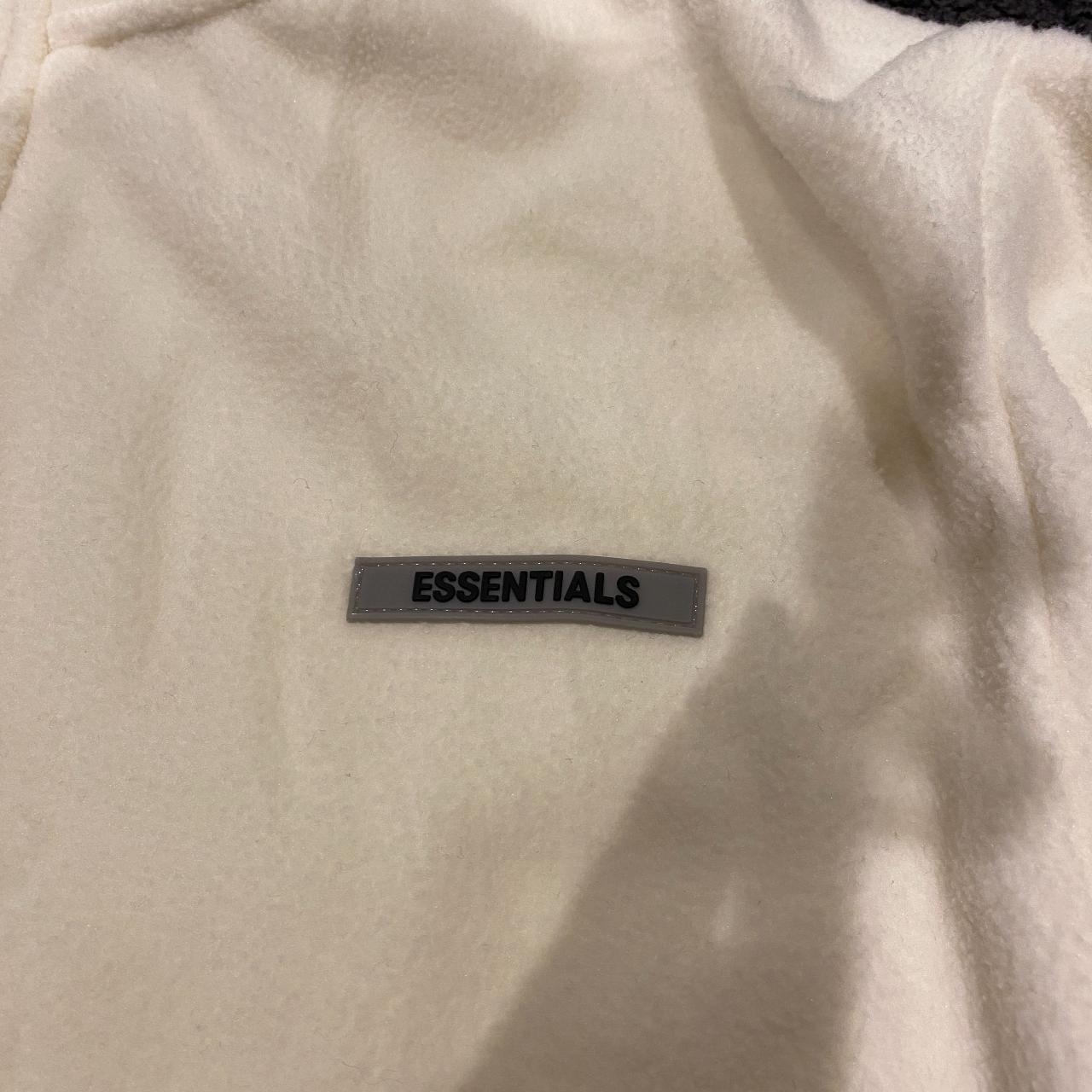 Essentials Cream Quater Zip Fleece Size: XL Never Worn - Depop