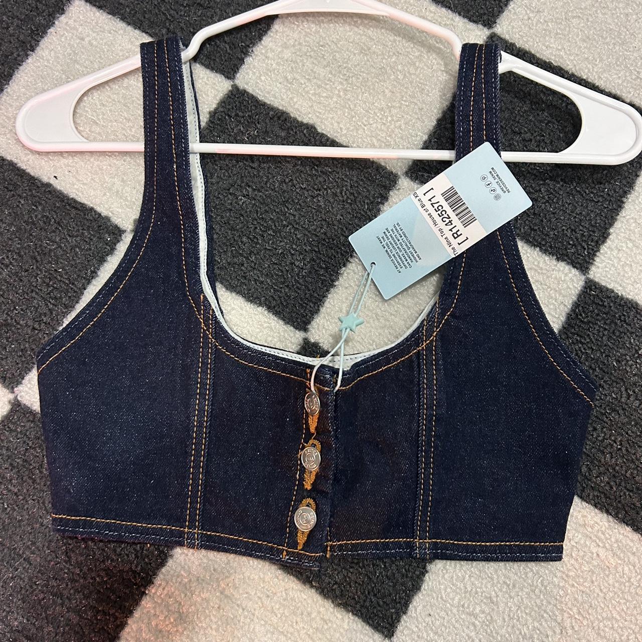 Cute little Jean top. - Depop