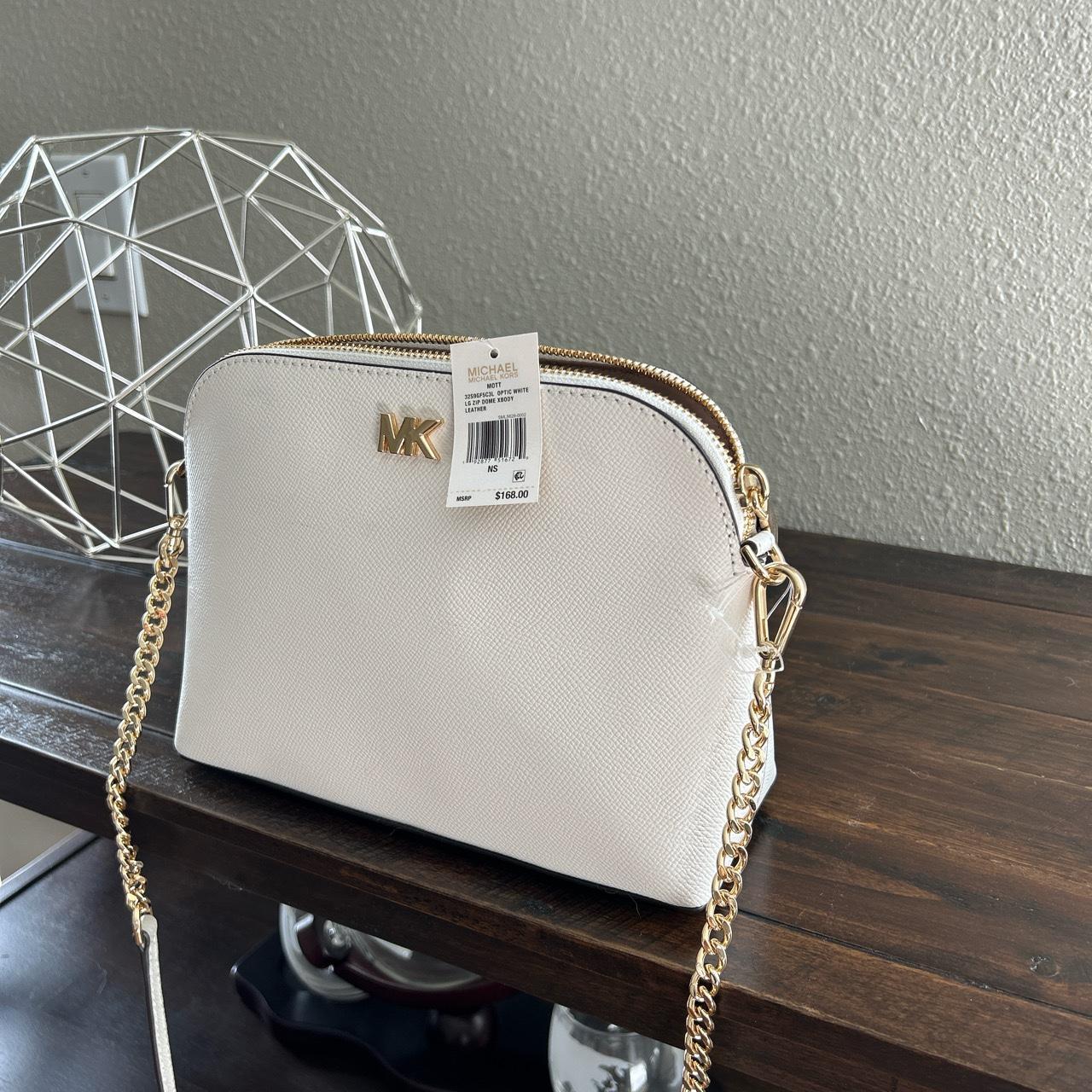 White Michael kors cross body - Depop