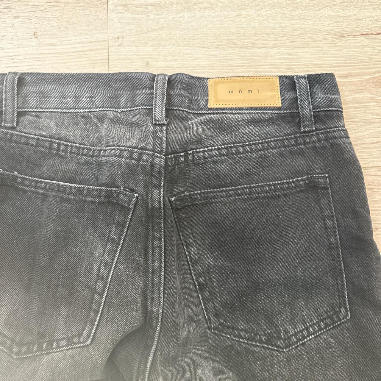 used mnml jeans tagged a 28 in their sizing worn... - Depop