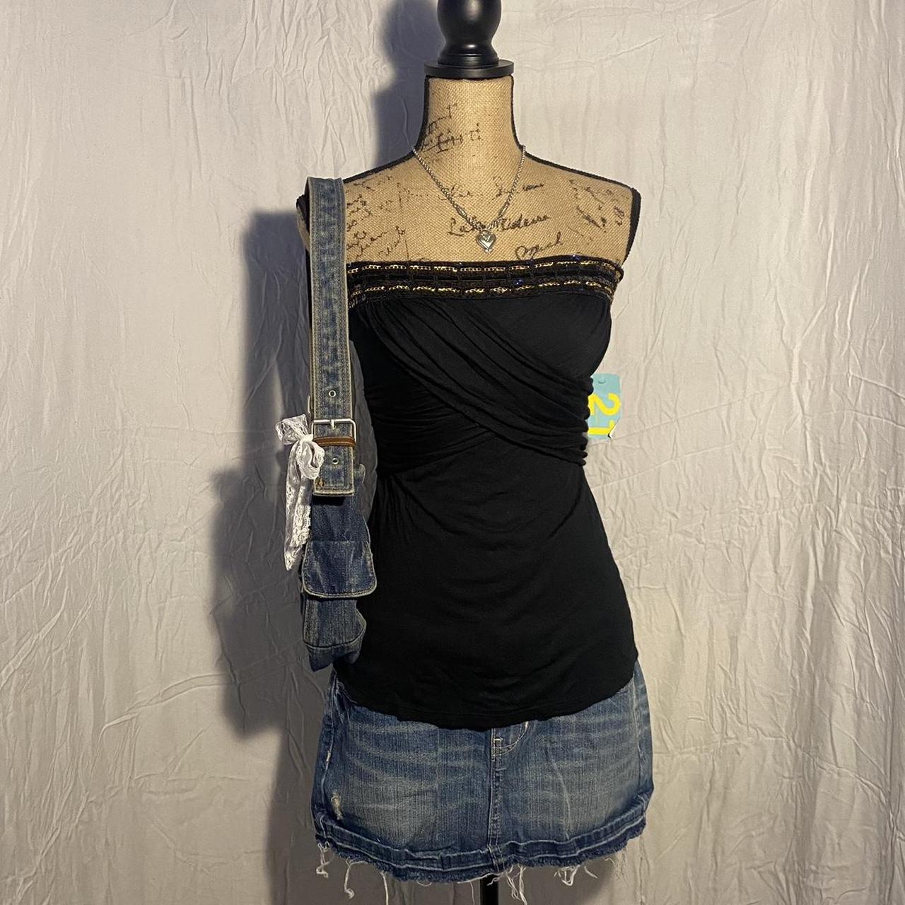 Vintage 90s mcbling emo twee Twenty One Black... - Depop