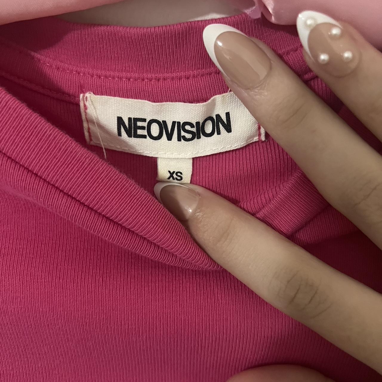 neo vision pink baby tee 🩷🌷 size xs worn once... - Depop
