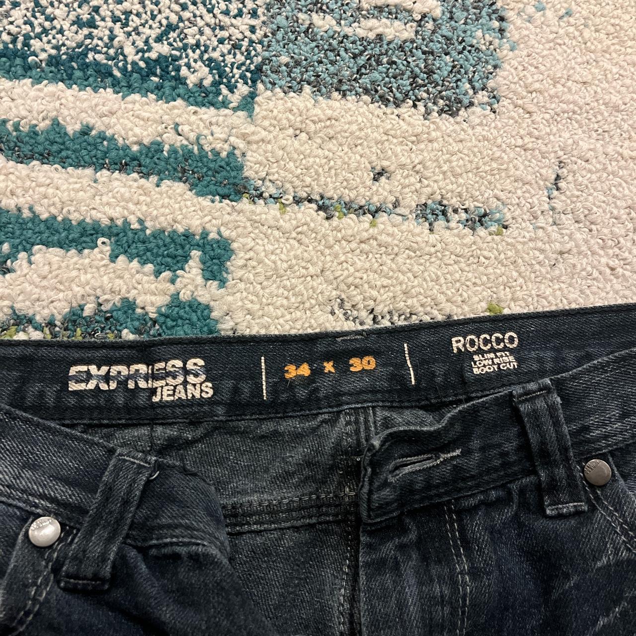 Vintage Express Rocco Jeans Incredible fade, front... - Depop