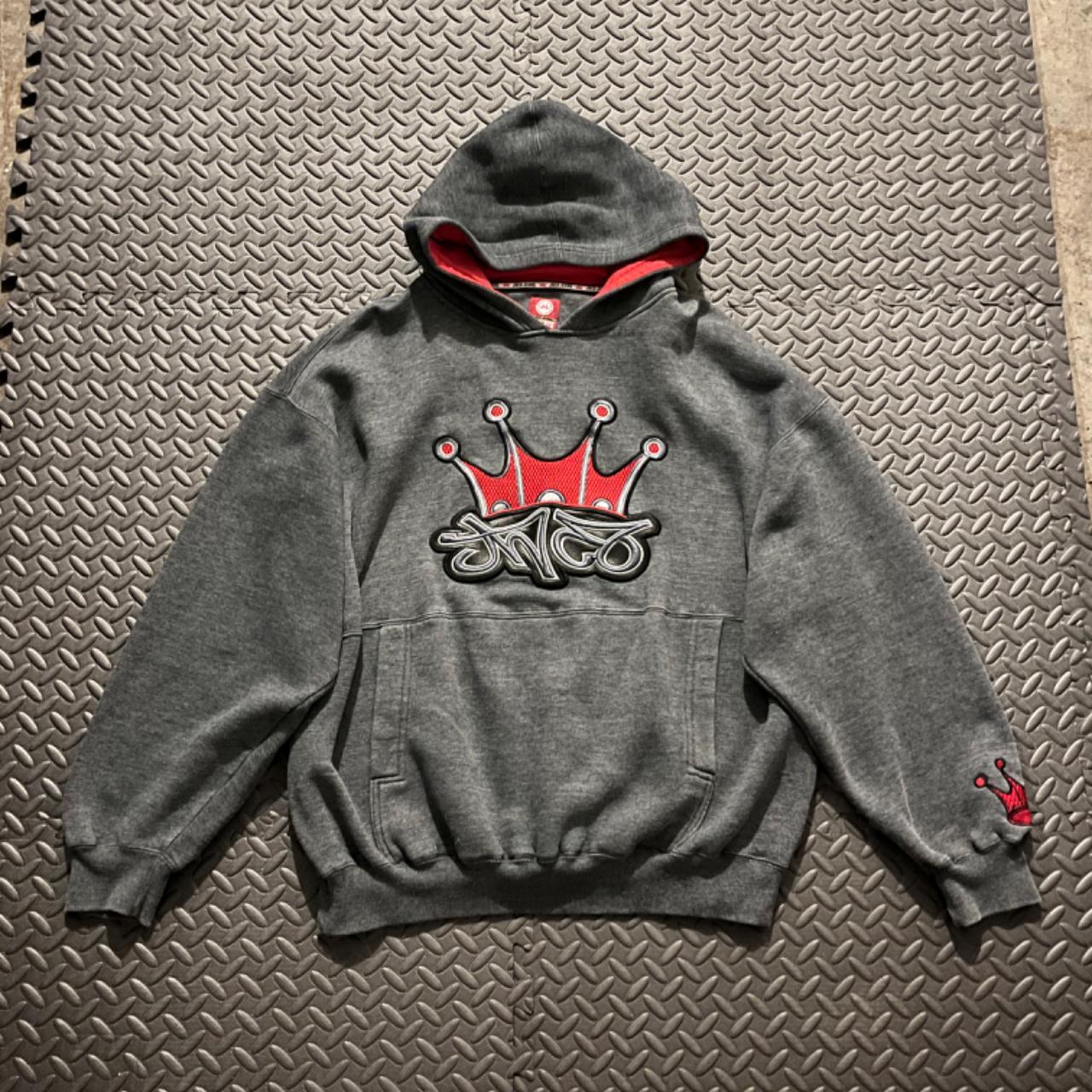 Vintage jnco red crown hoodie Prestige condition no... | Depop