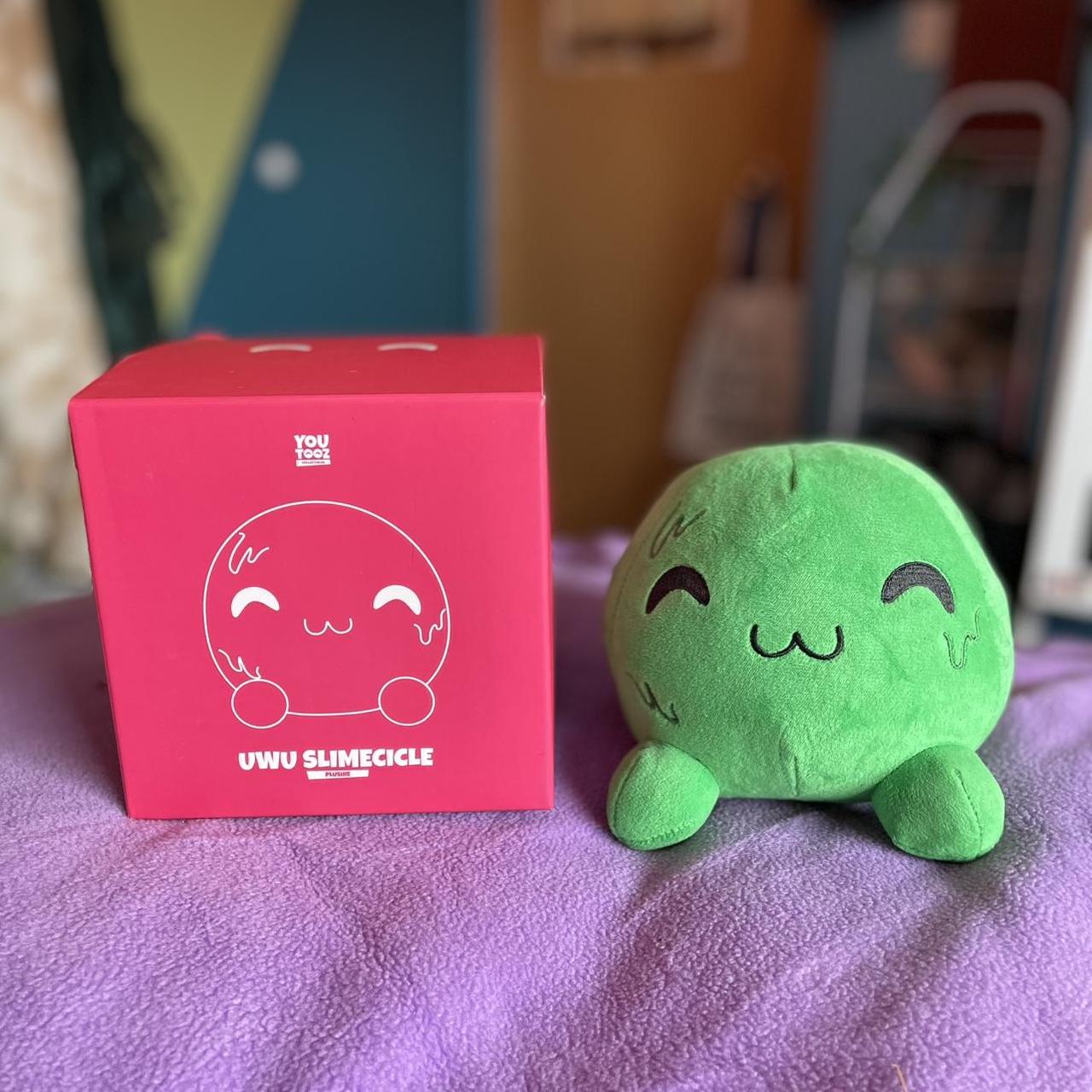 Slimesicle UWU Slime Youtooz plushie boughten at the... | Depop