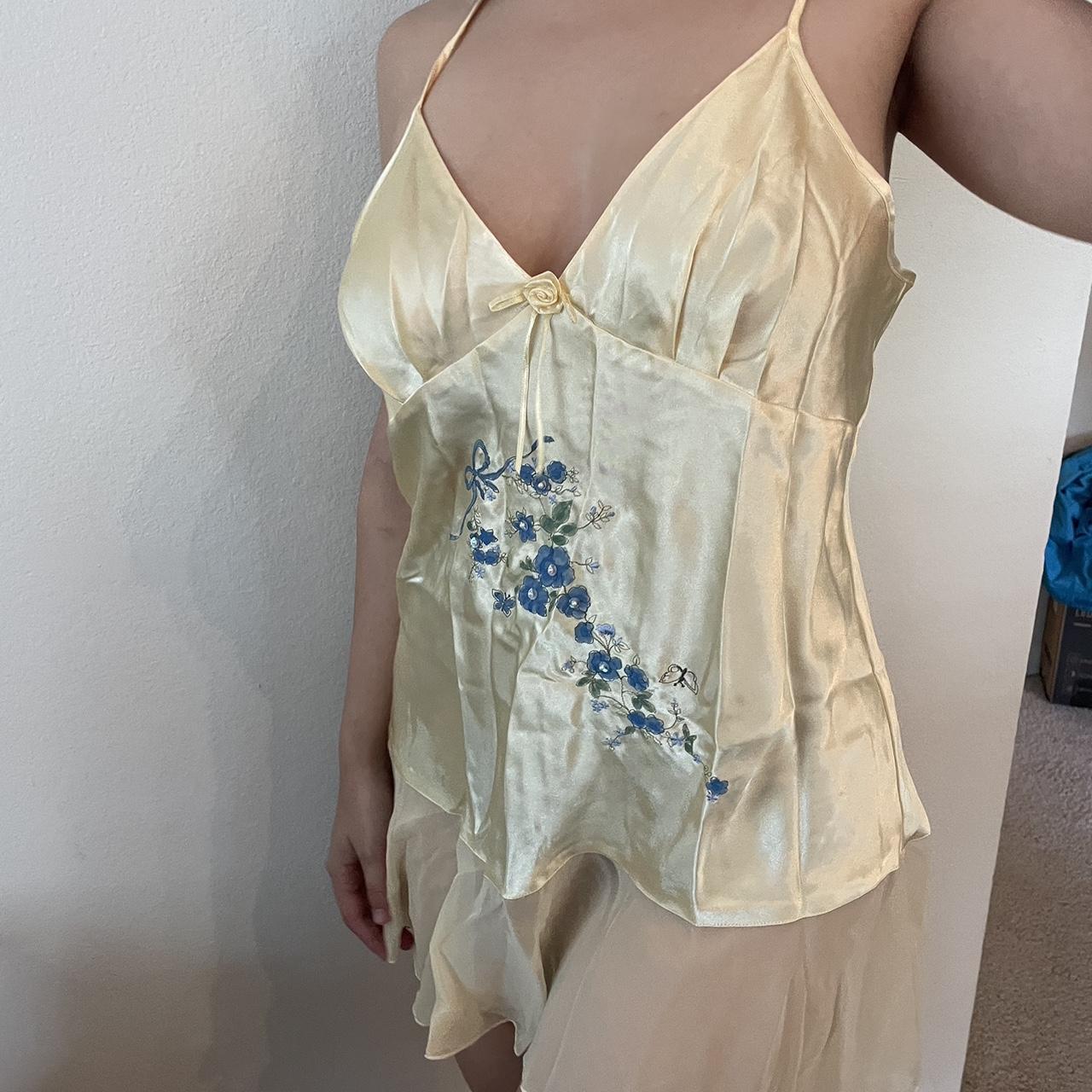 Pastel slip dress - Depop