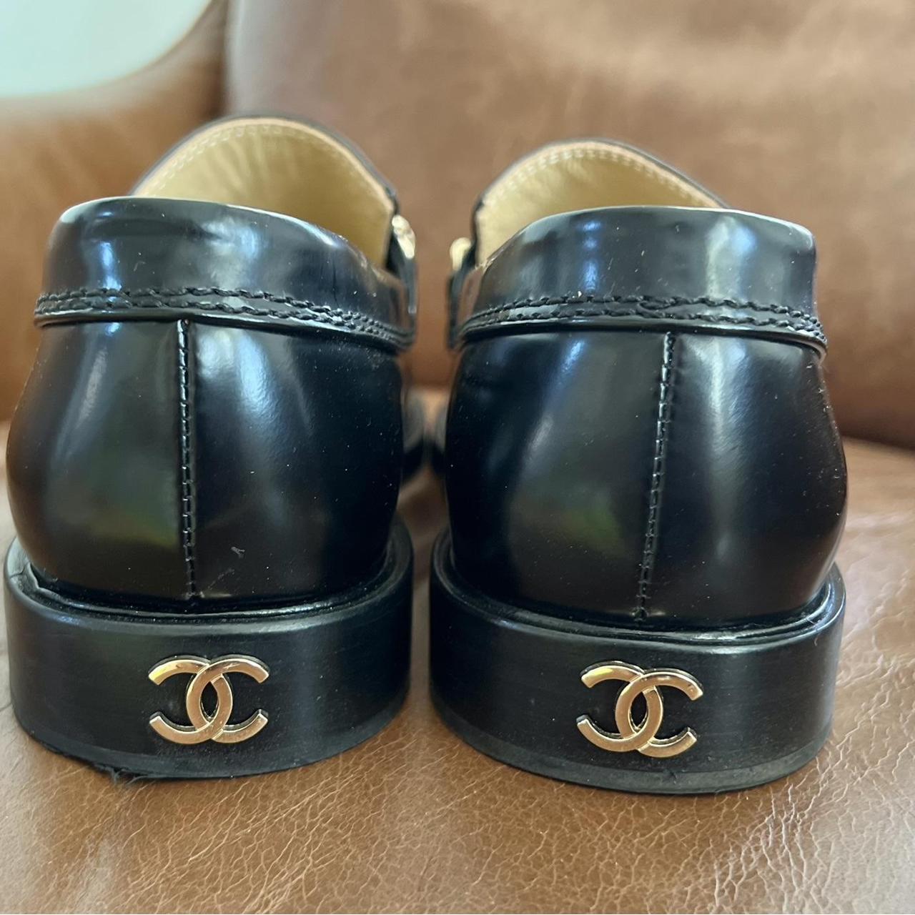 Chanel inspired loafers Please see all photos and... - Depop