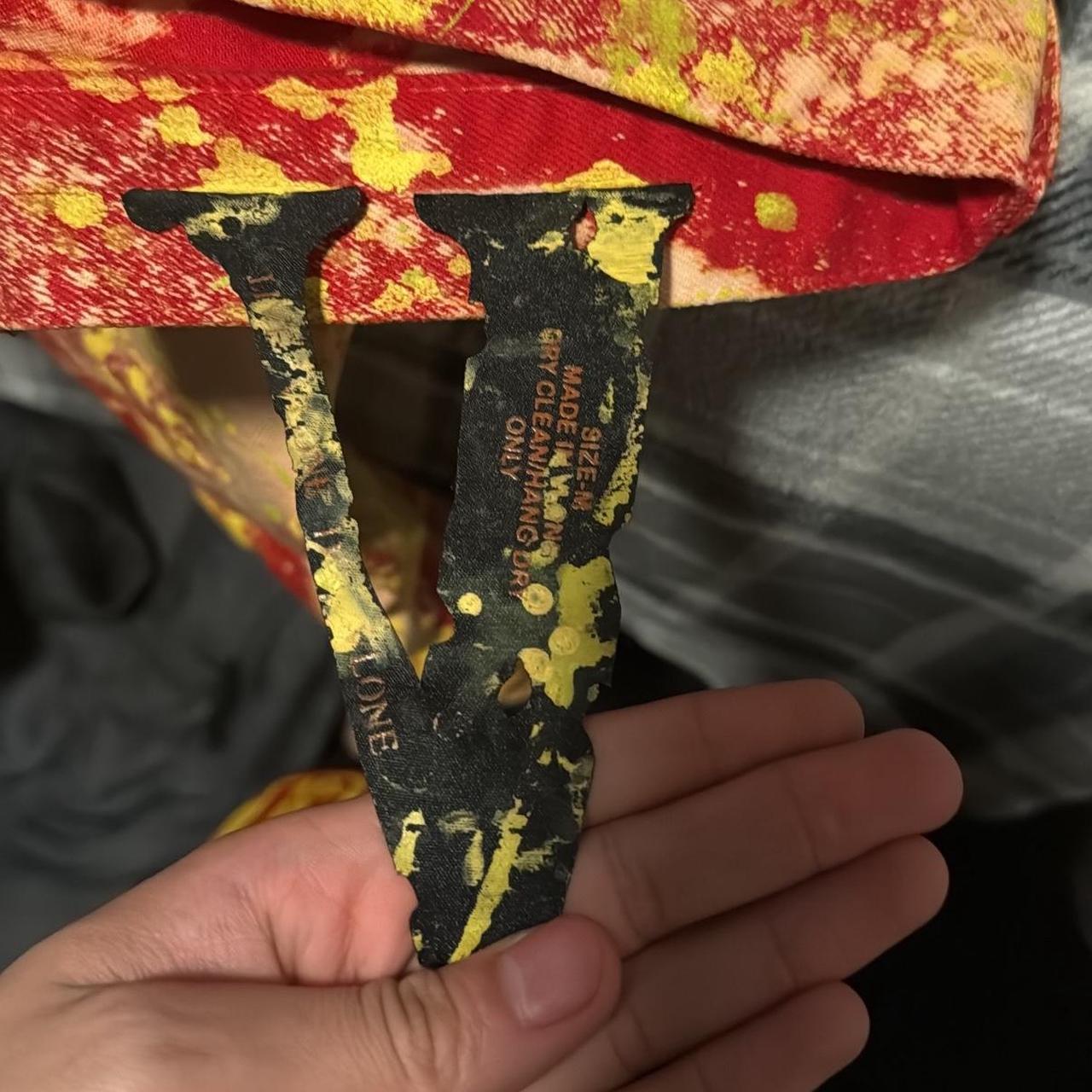 Custom painted Vlone jeans #customdenim | Depop