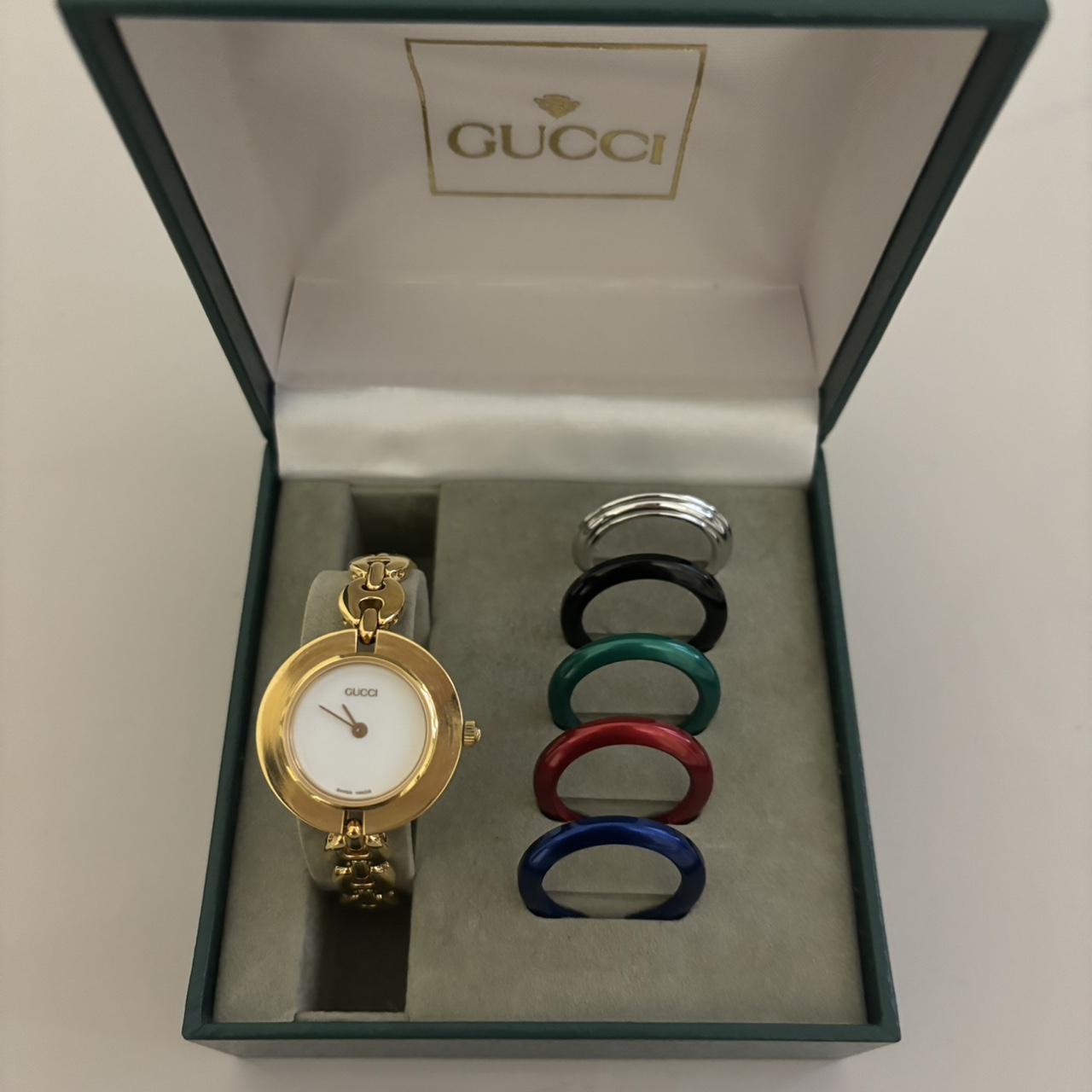 Gucci Bezel watch Comes with 5 bezels and 2 spare... - Depop