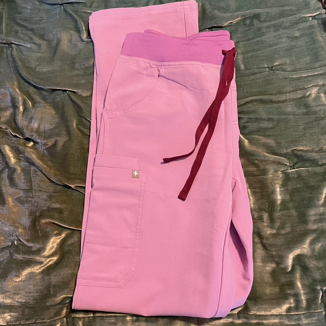 Figs light pink scrub set. Top: Catarina One-Pocket... - Depop