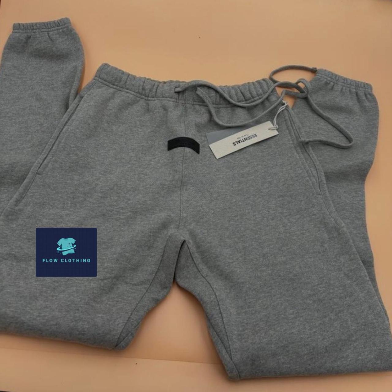 Dark Grey Essentials Fear Of God Joggers - Depop