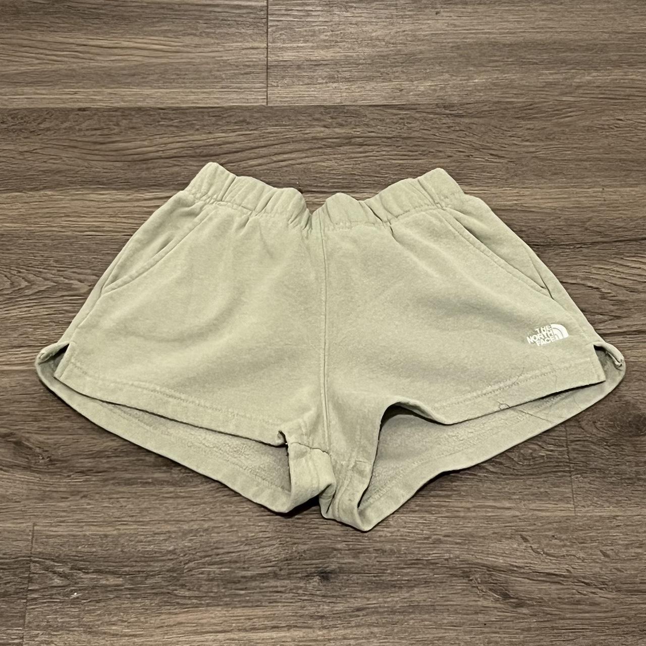 Xs North face shorts Olive green #northface... - Depop