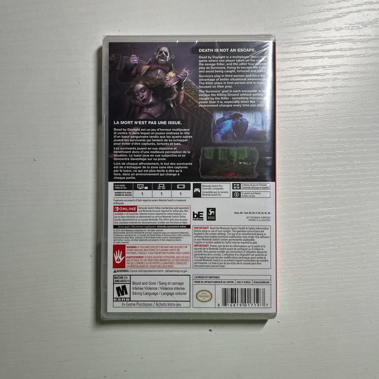 Dead by daylight | Nintendo Switch | disk with... - Depop