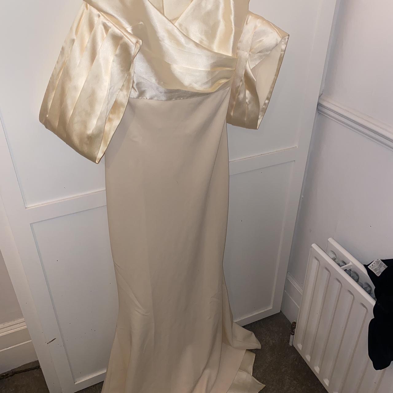 ASOS cream maxi dress - beautiful Worn once for an... - Depop