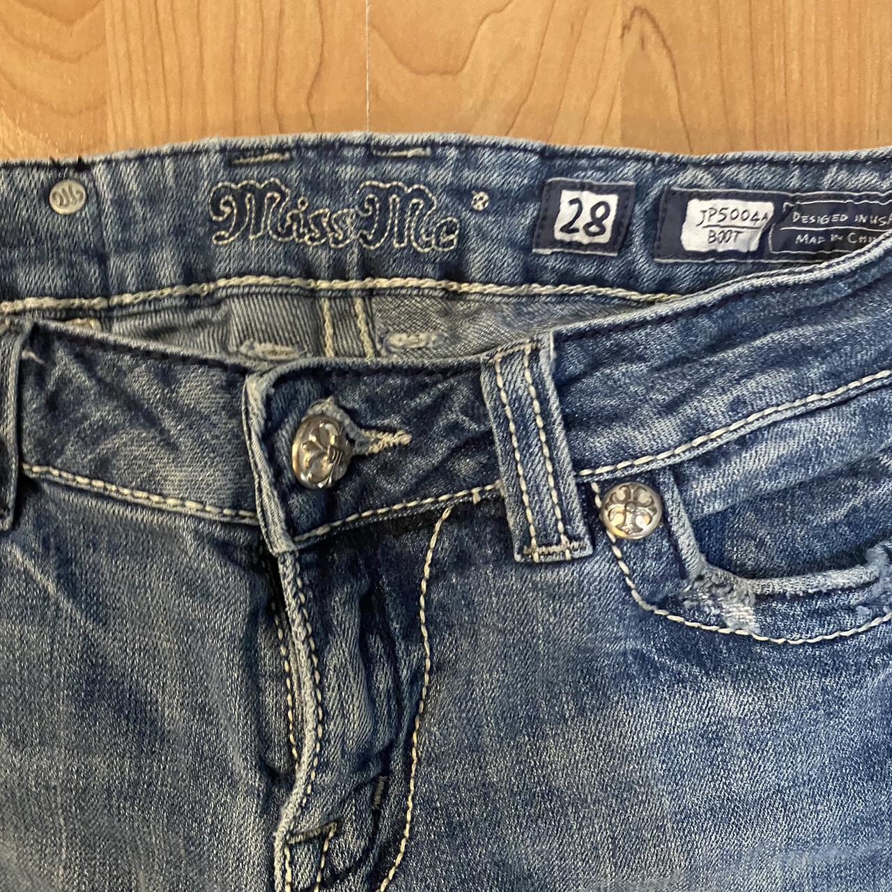 Flared low-rise Miss Me jeans **No Paypal!** some... - Depop