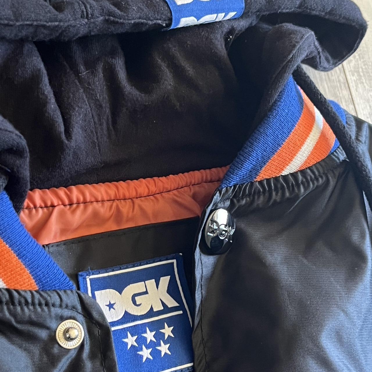 DGK Black & Orange Large jacket Excellent condition - Depop