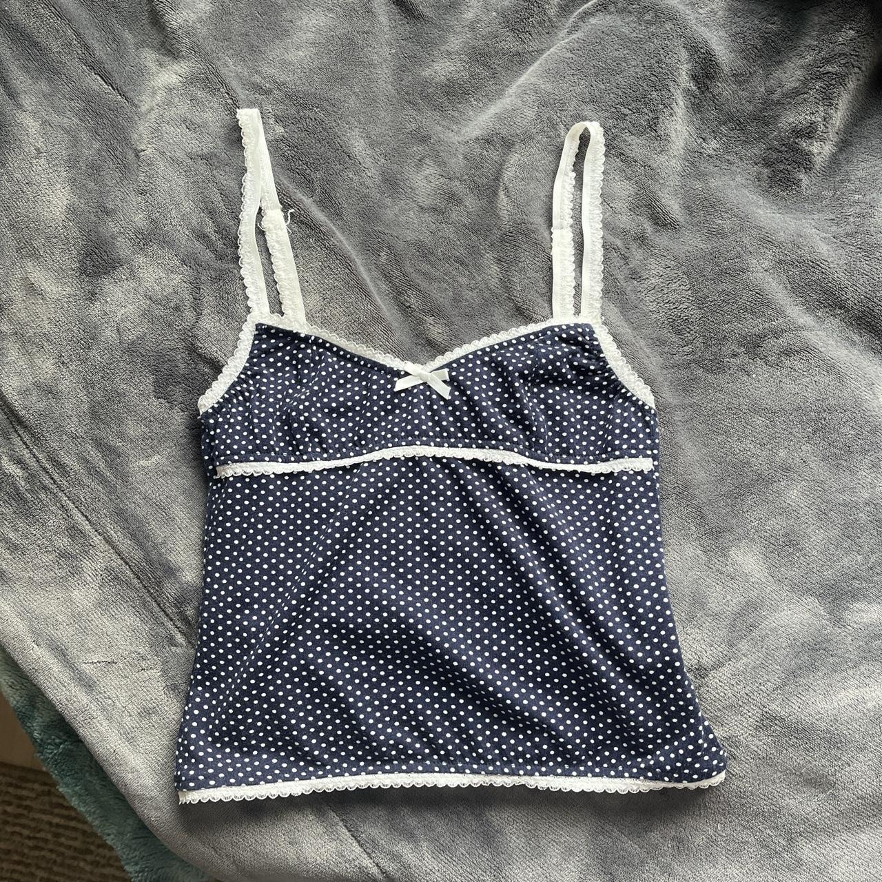 cute polka dot tank top from edikted - Depop