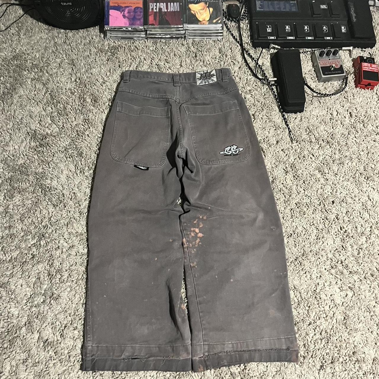 vintage garment stage jeans tagged 32 fits... - Depop