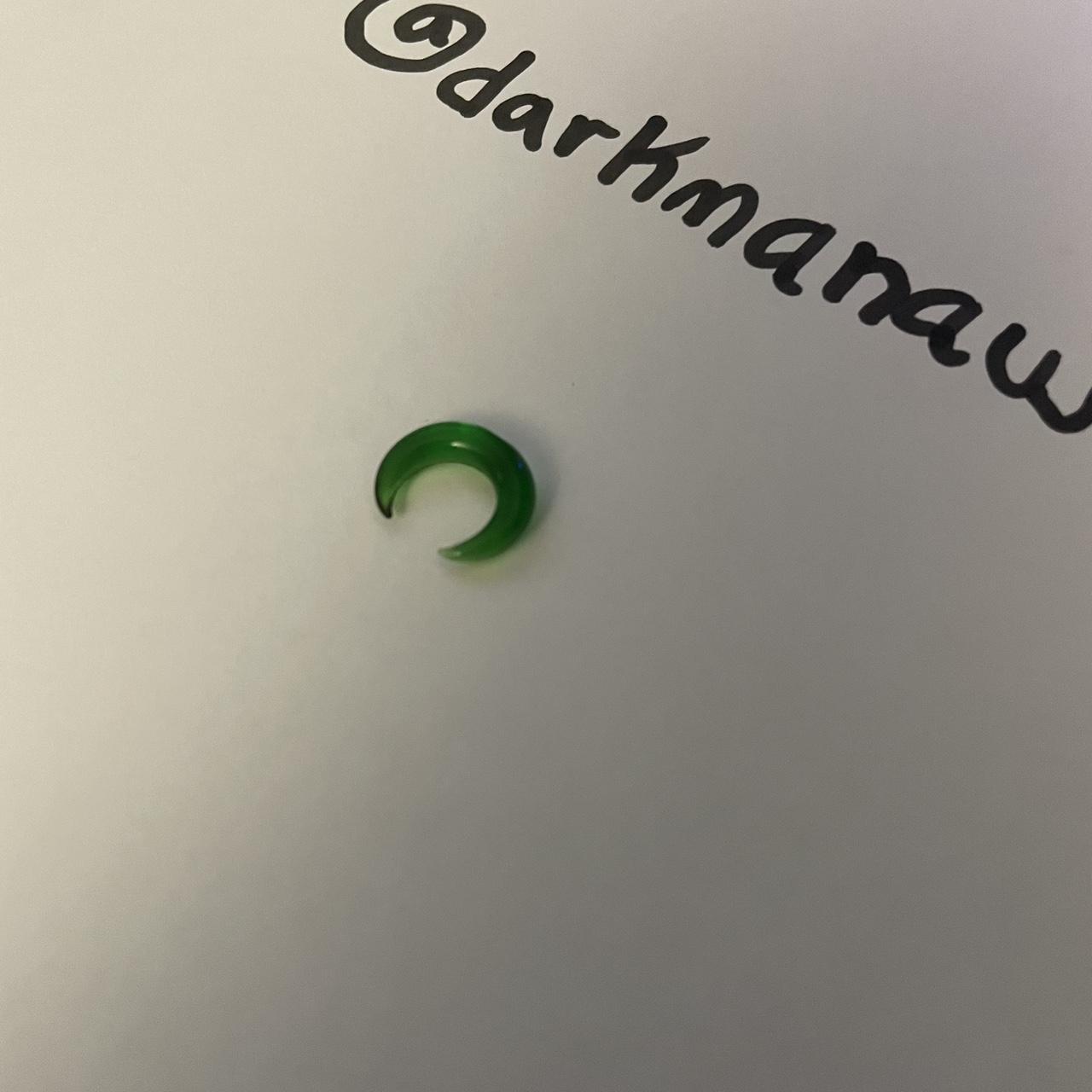 6G Green Septum Piercing Tusk Glass Jewelry (Price... - Depop