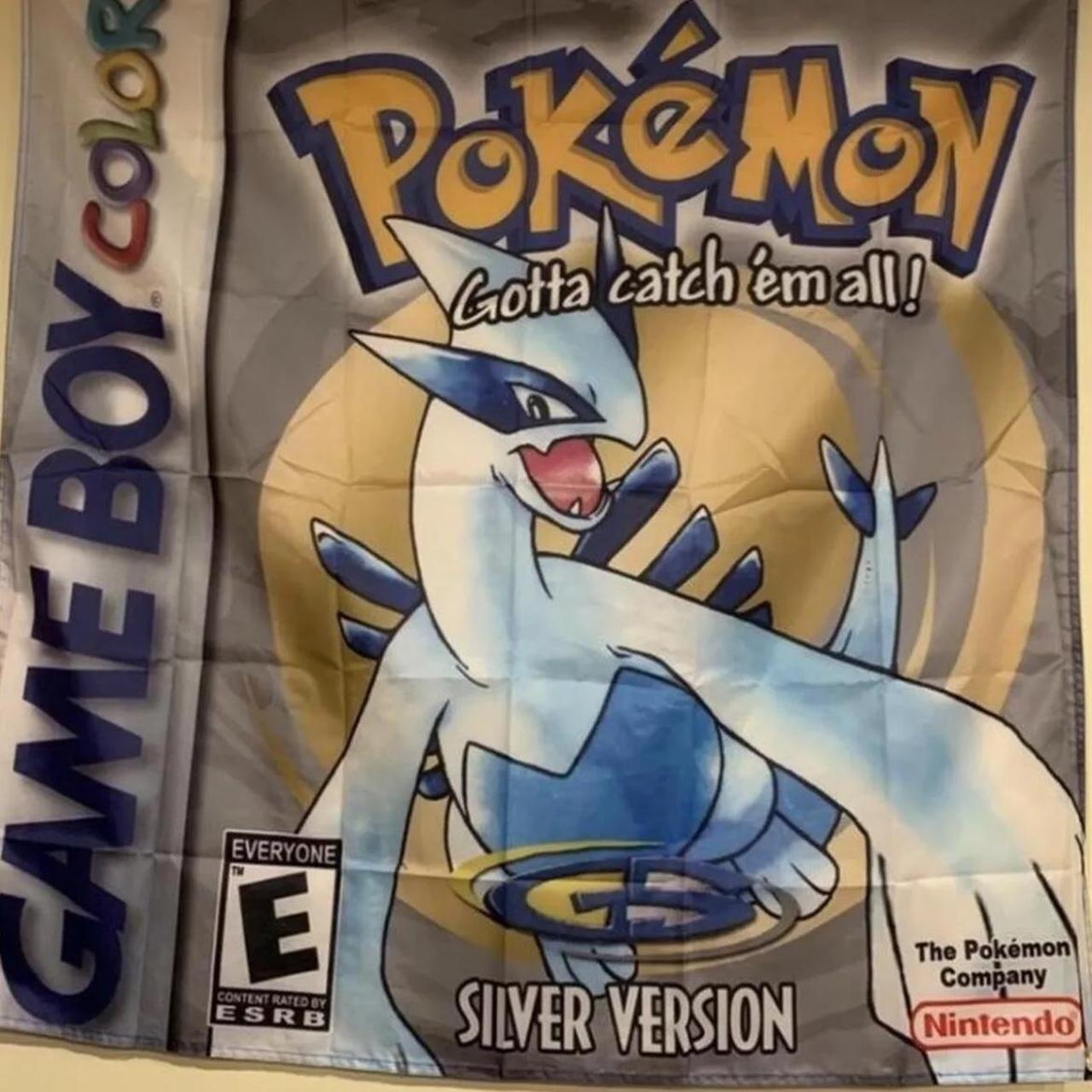 Pokémon Silver Version Wall Flag #pokemon #anime... - Depop